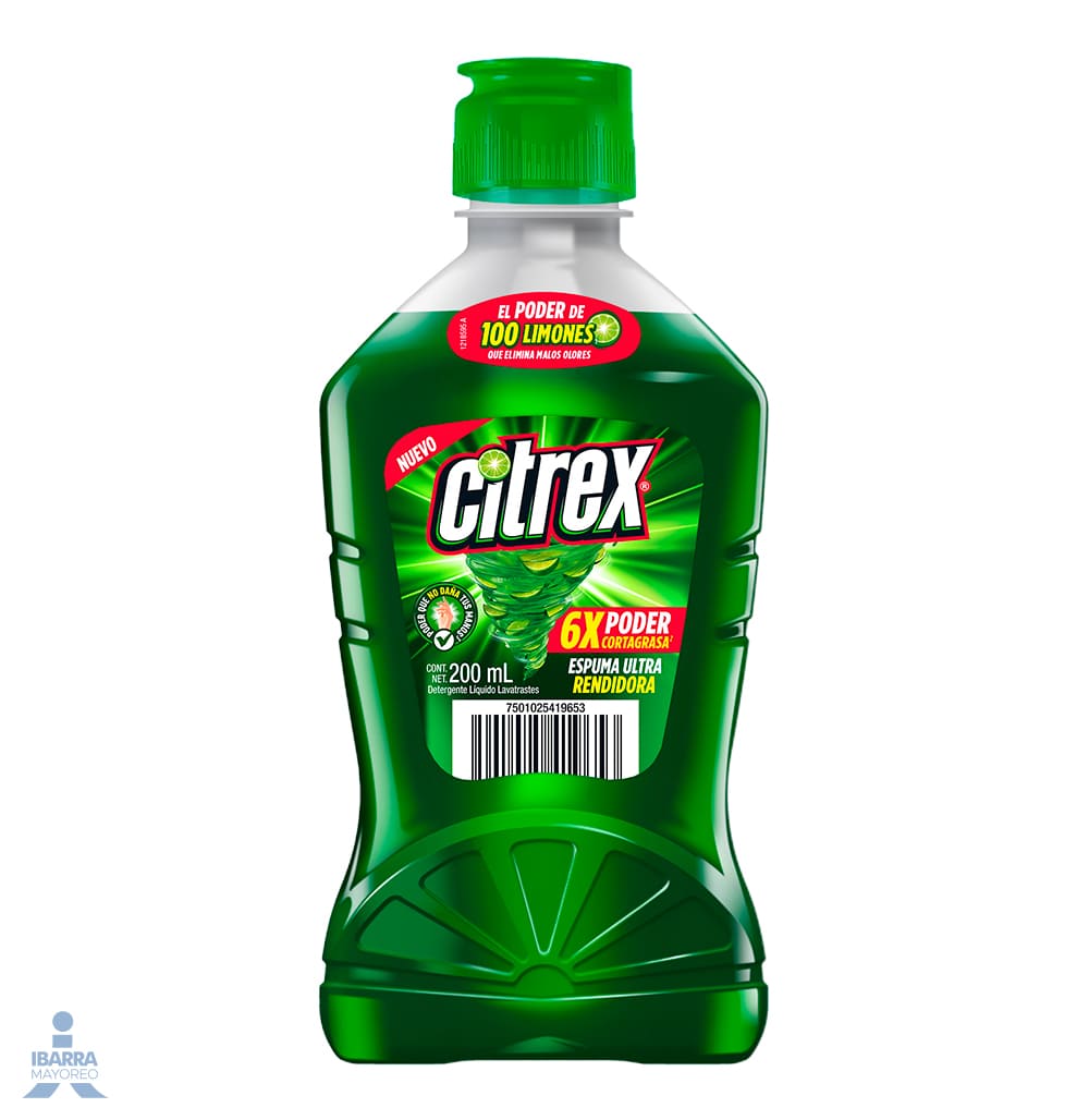Detergente Citrex Limón 200 ml – Mayorista Ibarra