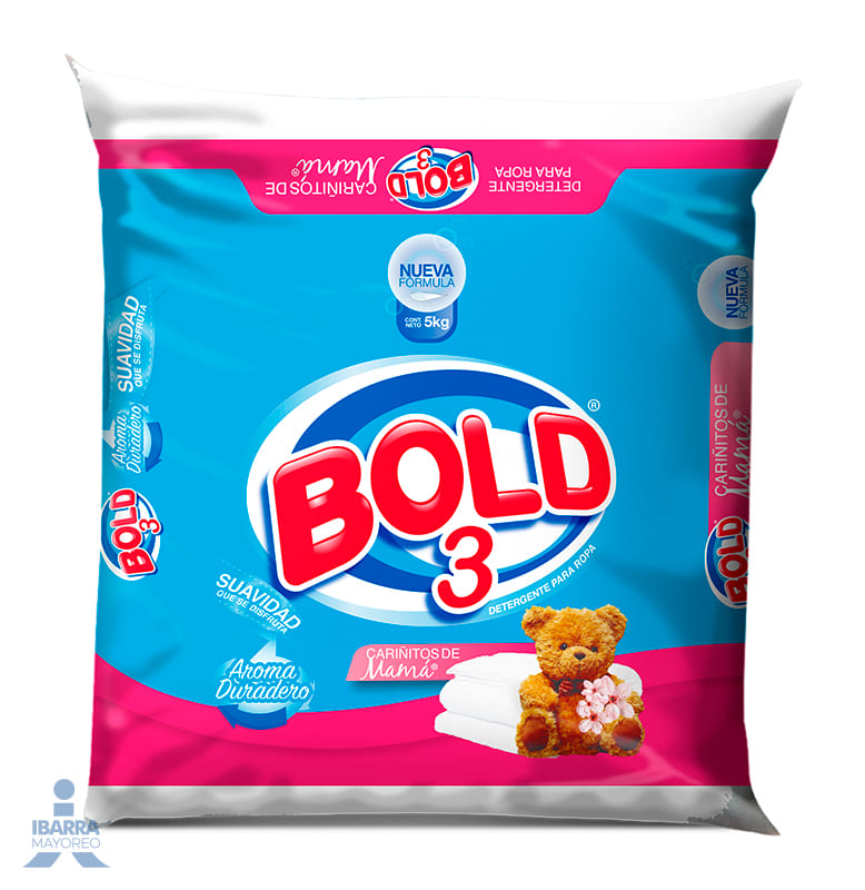 Detergente Bold 3 Cariñitos de Mamá 5 kg – Mayorista Ibarra