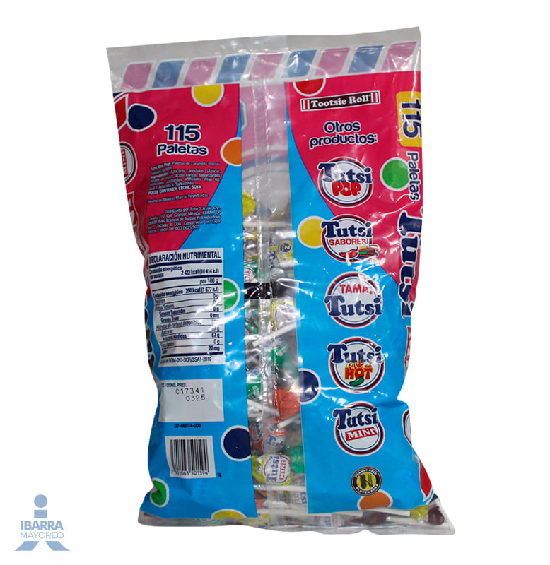 Paleta Tutsi Mini Pop 100 + 4 pzas. – Mayorista Ibarra